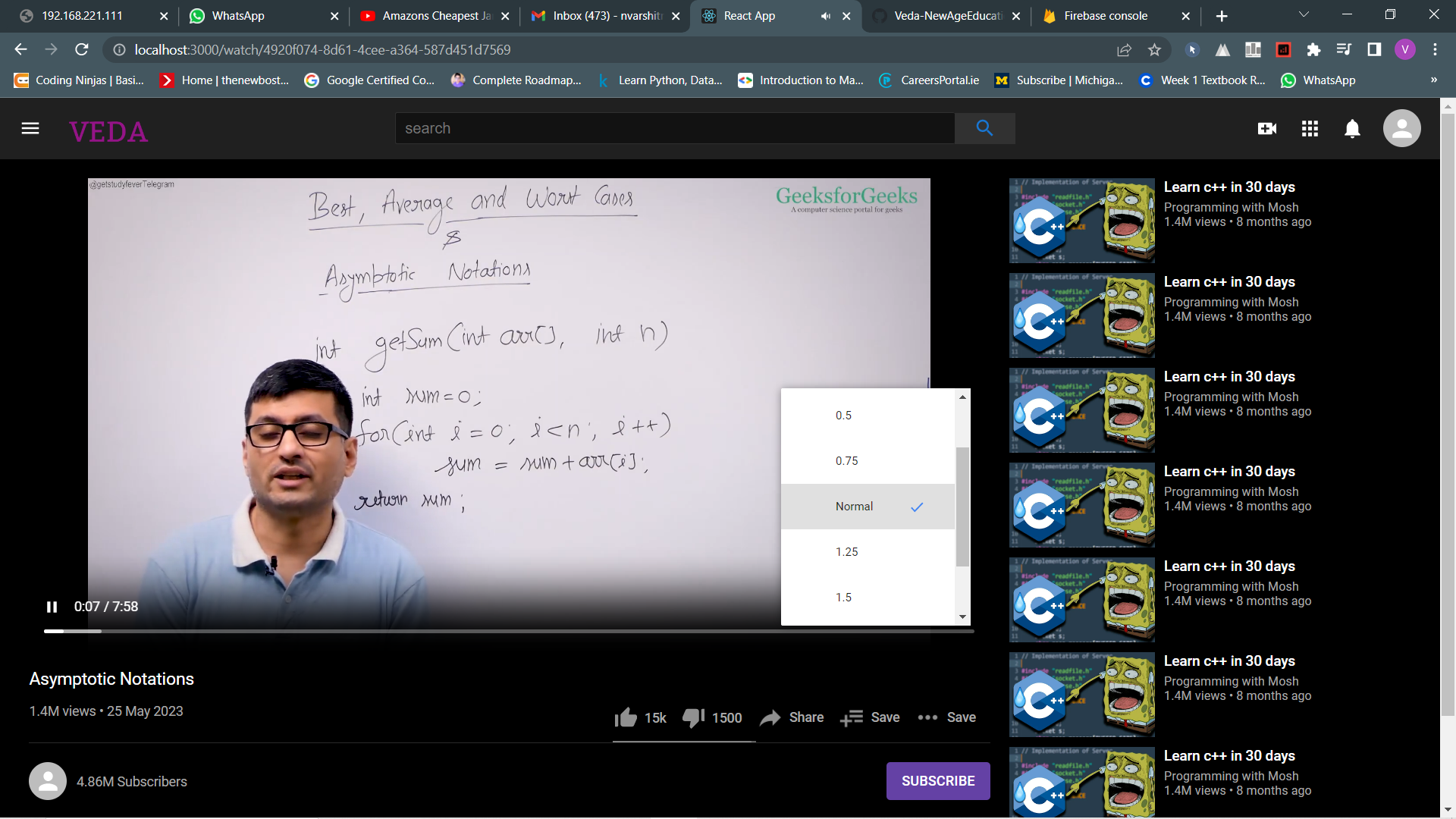 GitHub - varshitreddy/Veda-NewAgeEducation: A video streaming platform for educational use