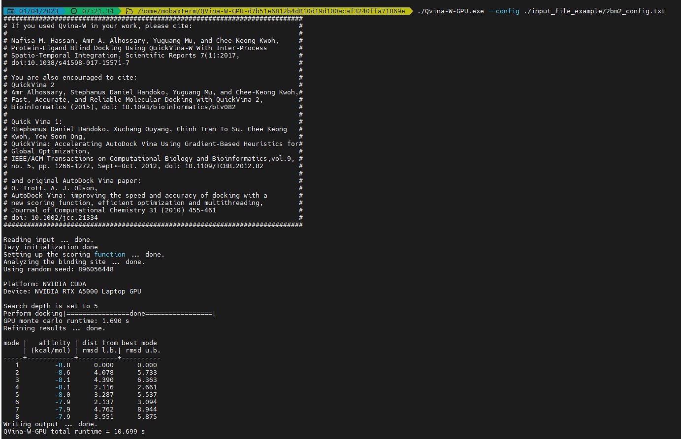 Err-36:CL_INVALID_COMMAND_QUEUE · Issue #2 · DeltaGroupNJUPT/QVina-W-GPU · GitHub