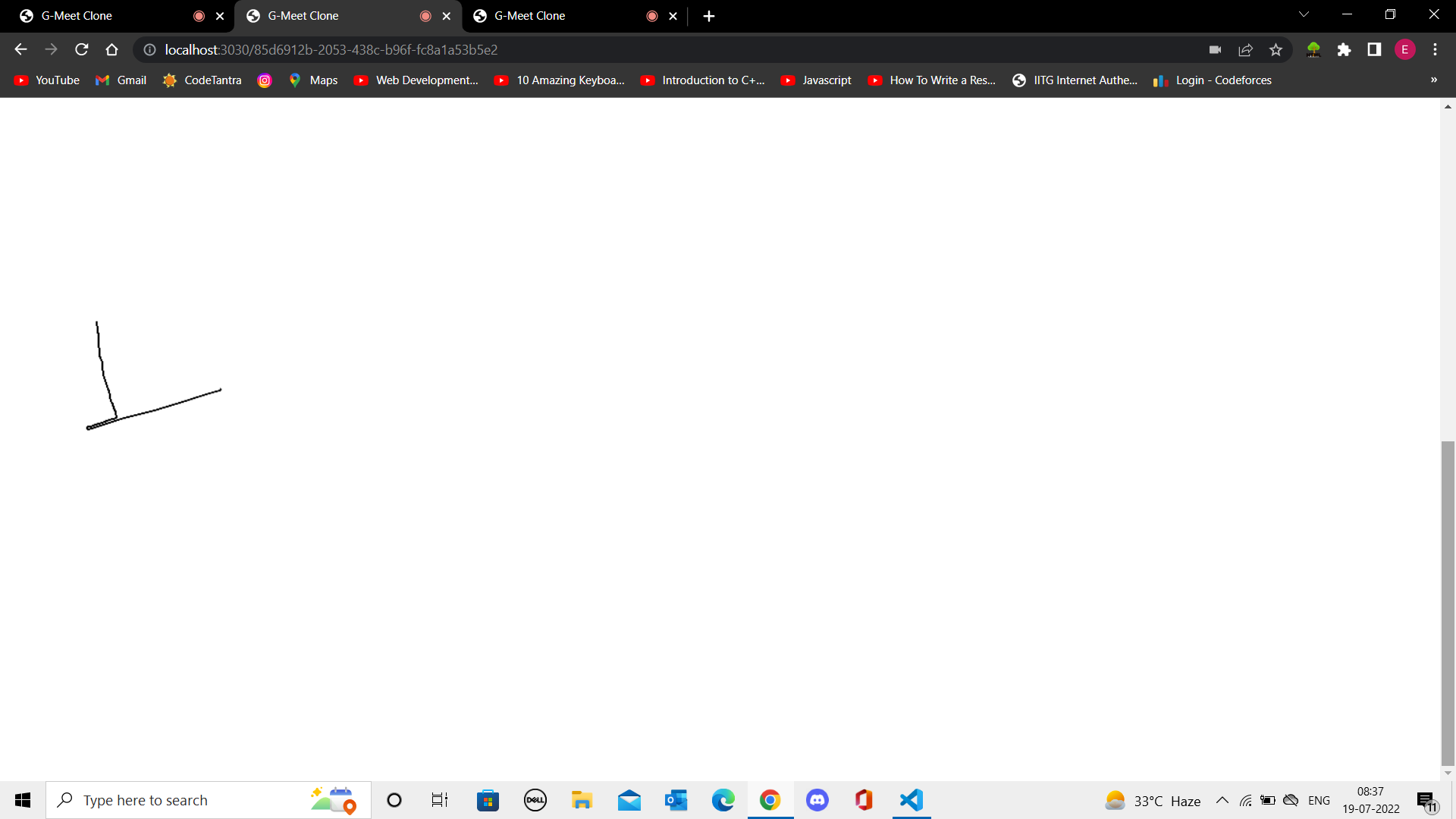 GitHub - eshu-patel/G-Meet-Clone: Made the G-Meet clone with some basic ...
