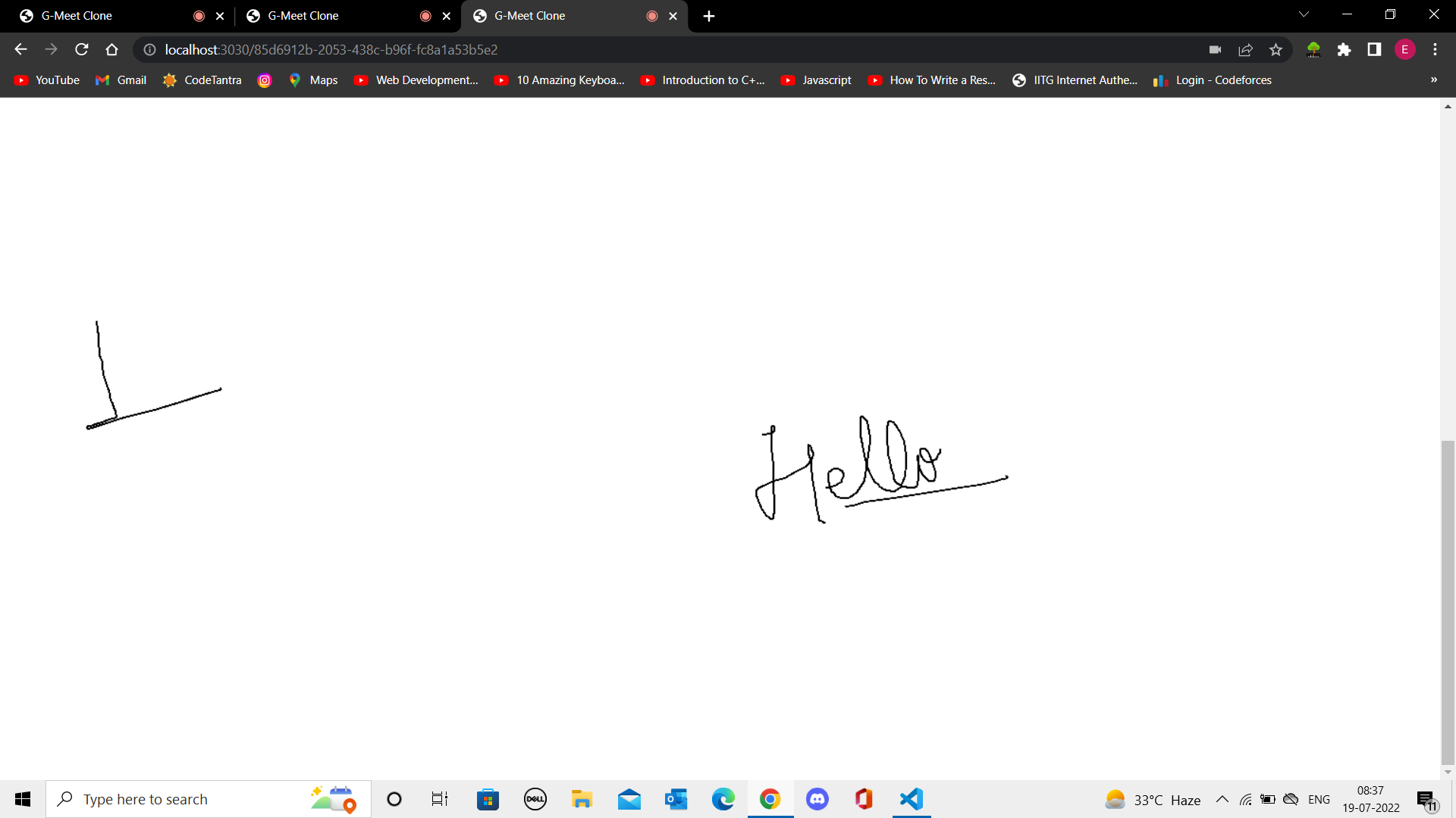GitHub - eshu-patel/G-Meet-Clone: Made the G-Meet clone with some basic ...