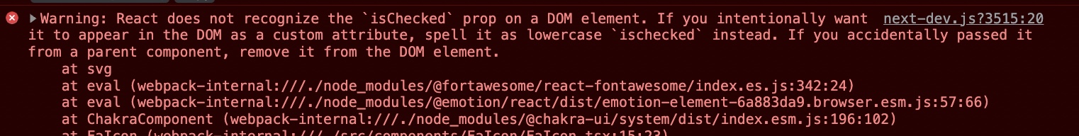 [Checkbox] React does not recognize the `isChecked` prop on a DOM element · Issue #1589 · chakra ...