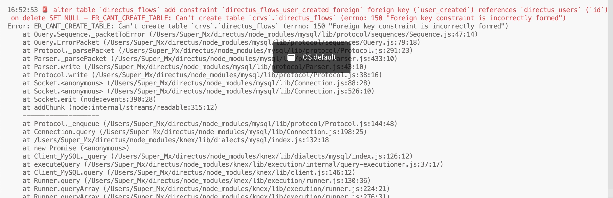 Directus error on database migration to 9.12.0 · Issue #13703 · directus/directus · GitHub
