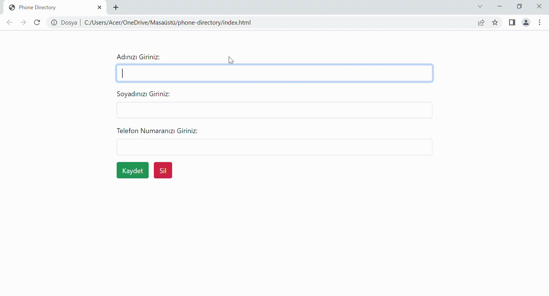 GitHub - fatmagulmez/phone-directory