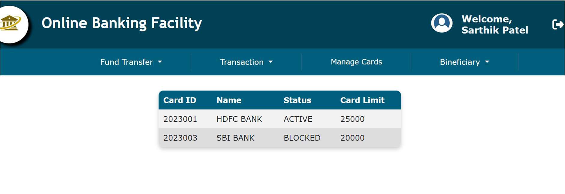 GitHub - kartik-laheri/Online-Banking-System