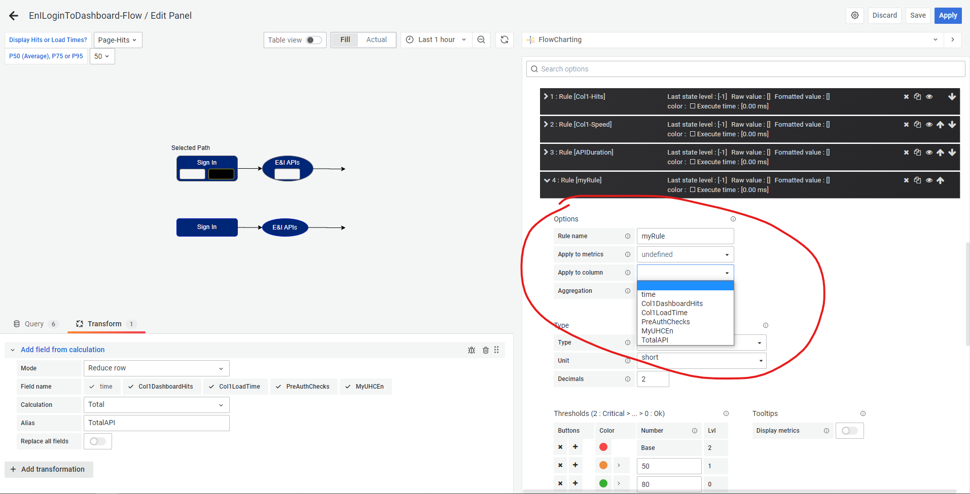 Adding Transforms breaks Rules · Issue #321 · algenty/grafana-flowcharting · GitHub