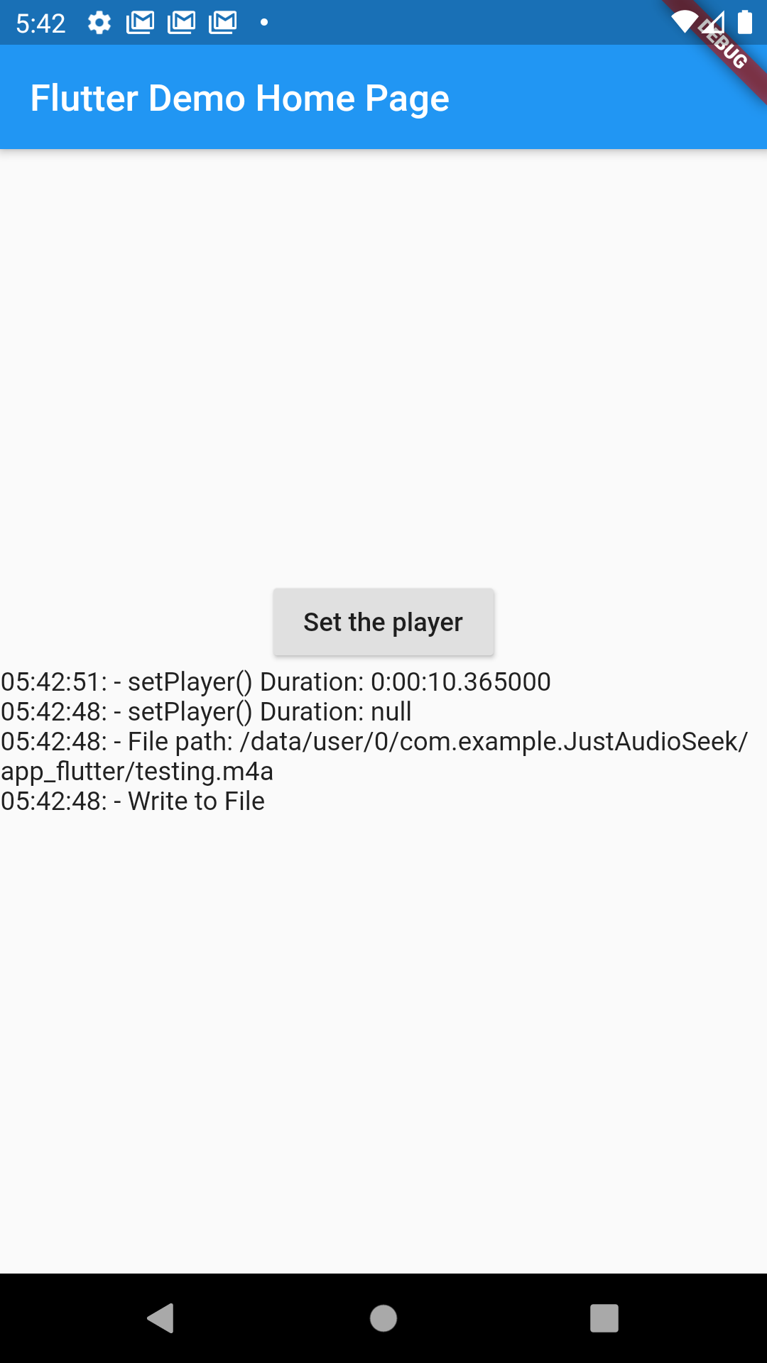 Setfilepath Returns Null Duration On Android · Issue 327 · Ryanheisejustaudio · Github