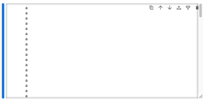 Side-by-side rendering, cell output collapsed: cell toolbar cut off on right · Issue #14370 ...