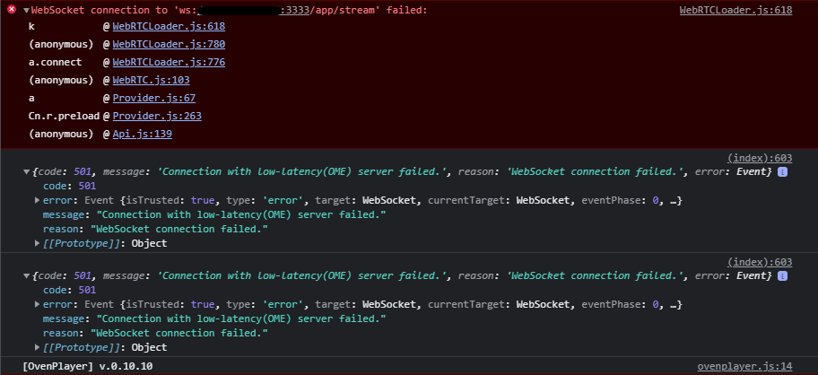 OvenPlayer: Can not play due to unknown reasons · Issue #553 · AirenSoft/OvenMediaEngine · GitHub