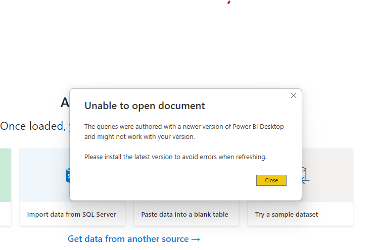 [CoE Starter Kit - BUG] Version issue when opening Sept CoE Dashboard PBI report · Issue #3655 ...