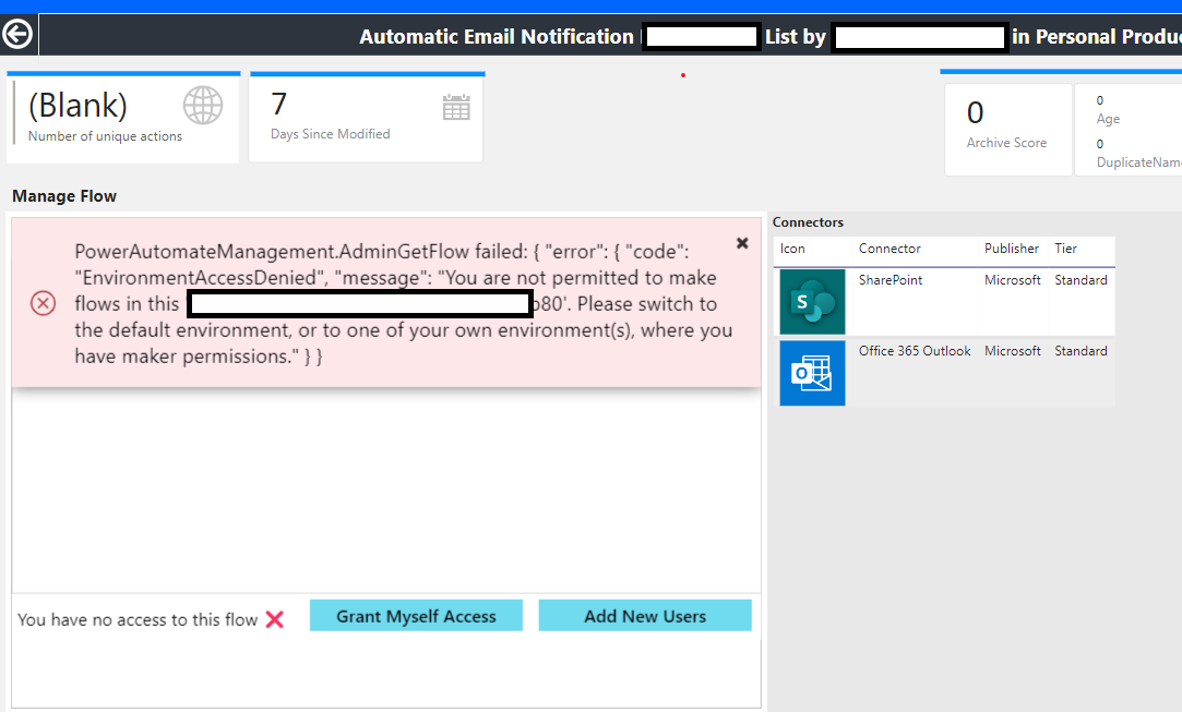 [CoE Starter Kit - BUG] PBI Report Drill Through 'Access this App / Flow' throws error · Issue ...