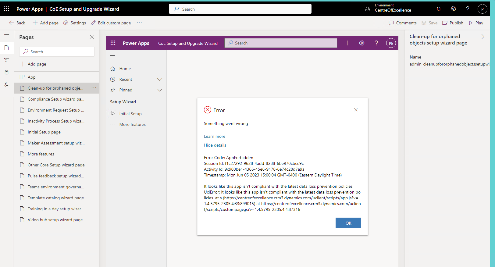 [CoE Starter Kit - BUG] Setup Wizard shows DLP non compliance · Issue #5733 · microsoft/coe ...