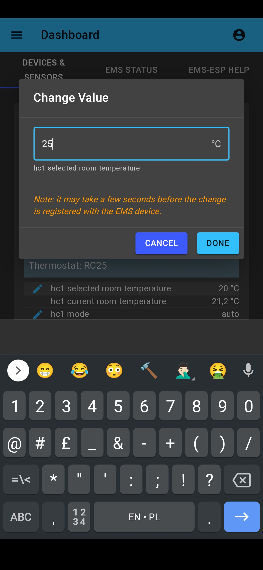 Buderus RC25 - "hc1 selected room temperature" · Issue #272 · emsesp/EMS-ESP32 · GitHub