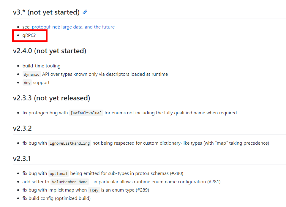 protobuf-net v3 version Start grpc early ? · Issue #294 · protobuf-net ...