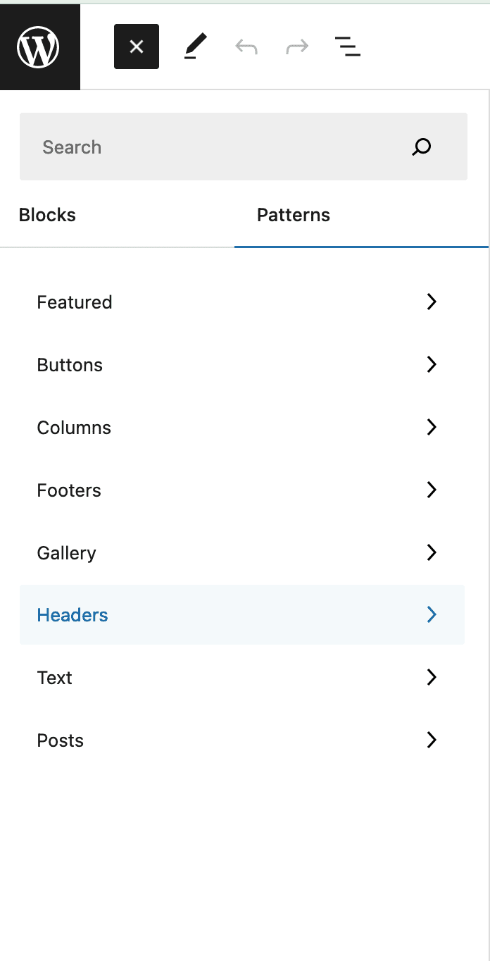 Restrict bundled footer/header patterns to template/template parts · Issue #45858 · WordPress ...
