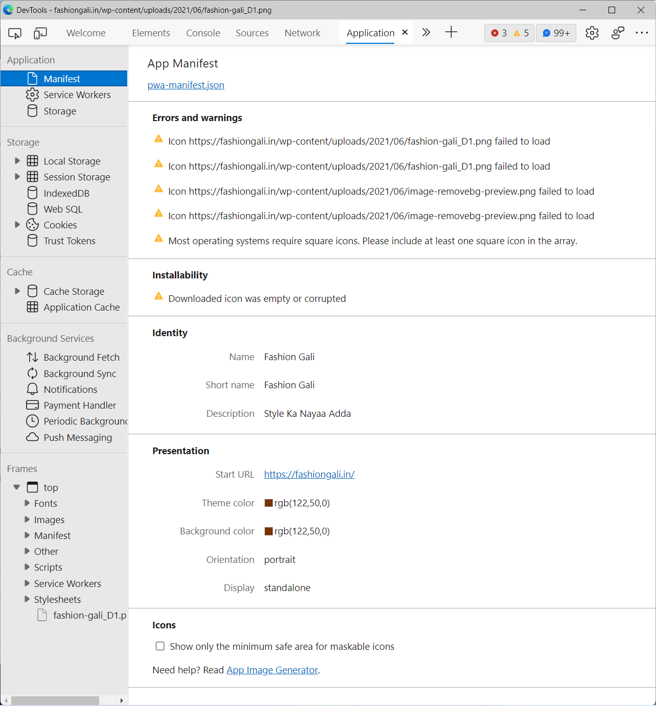 Error generating android package: Must have a icon URL · Issue #2091 · pwa-builder/PWABuilder ...