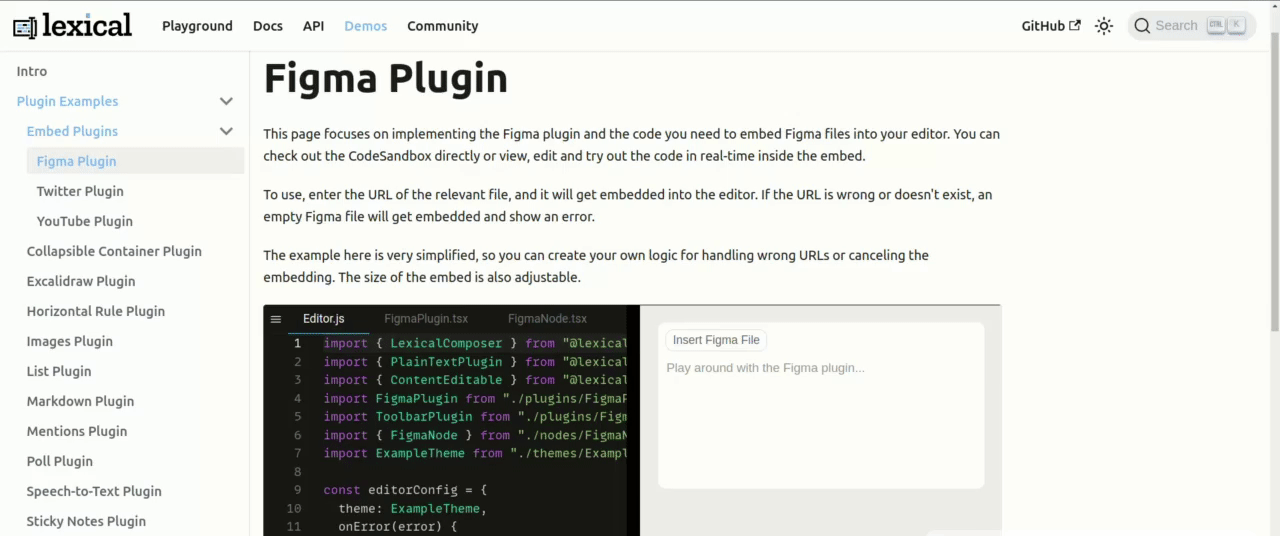 Bug: Figma Plugin Example in CodeSandbox · Issue #4476 · facebook/lexical · GitHub