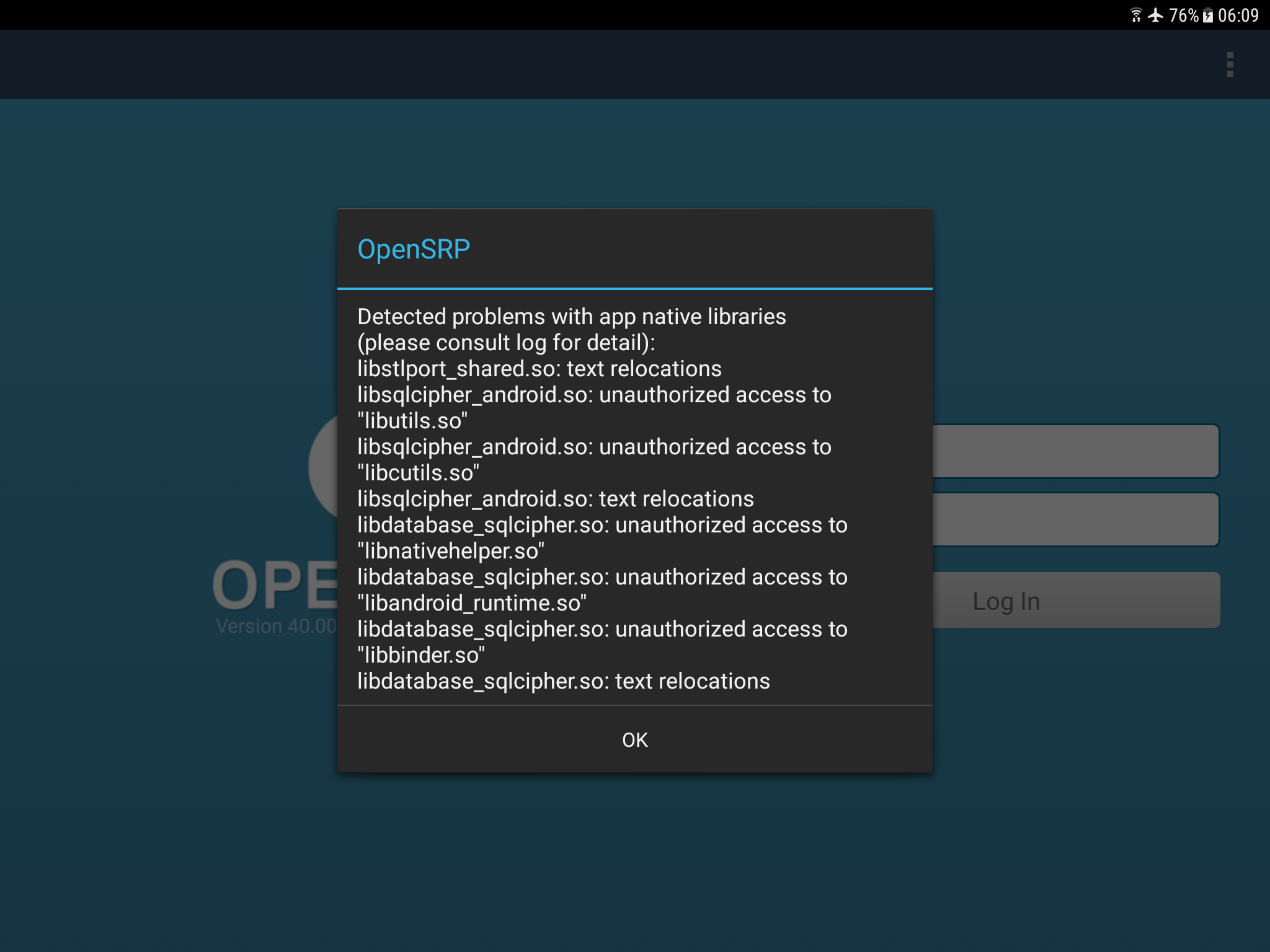 Opensrp Android Nougat: Detected problems with app native libraries · Issue #563 · opensrp ...
