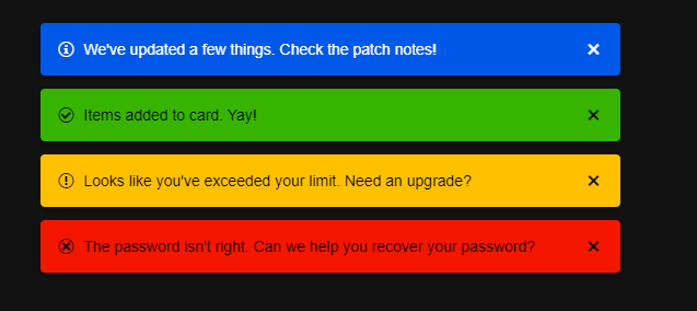 Notification Type Colors Not Applied With Bootstrap Main Dark Theme · Issue 4446 · Telerik