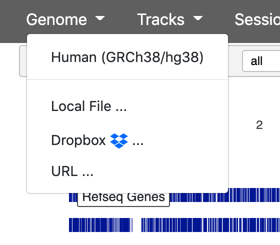IGV WEB - Dropdown menu is not visible · Issue #179 · igvteam/igv-webapp · GitHub