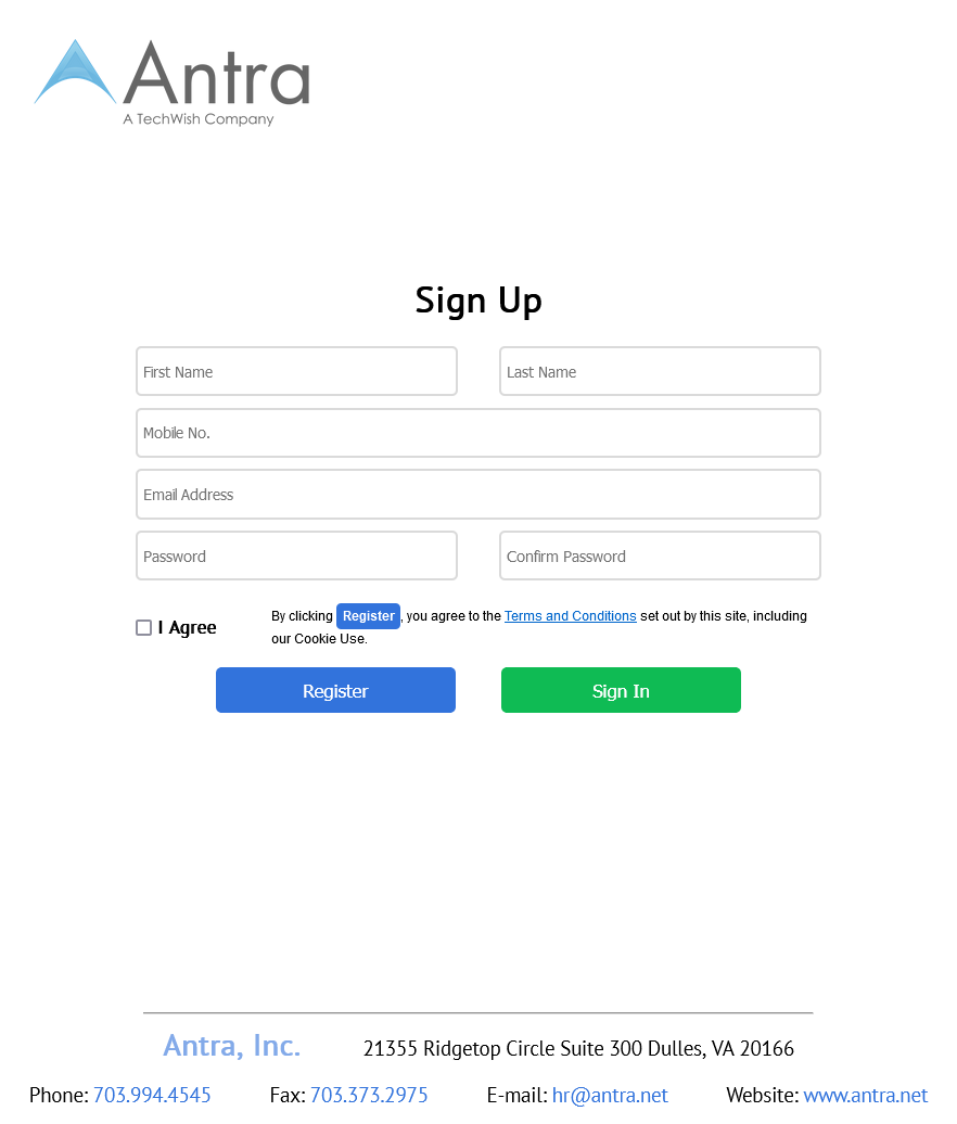 GitHub - grdnd/signUp: Antra-SEP-Wk01-D01-Assignment