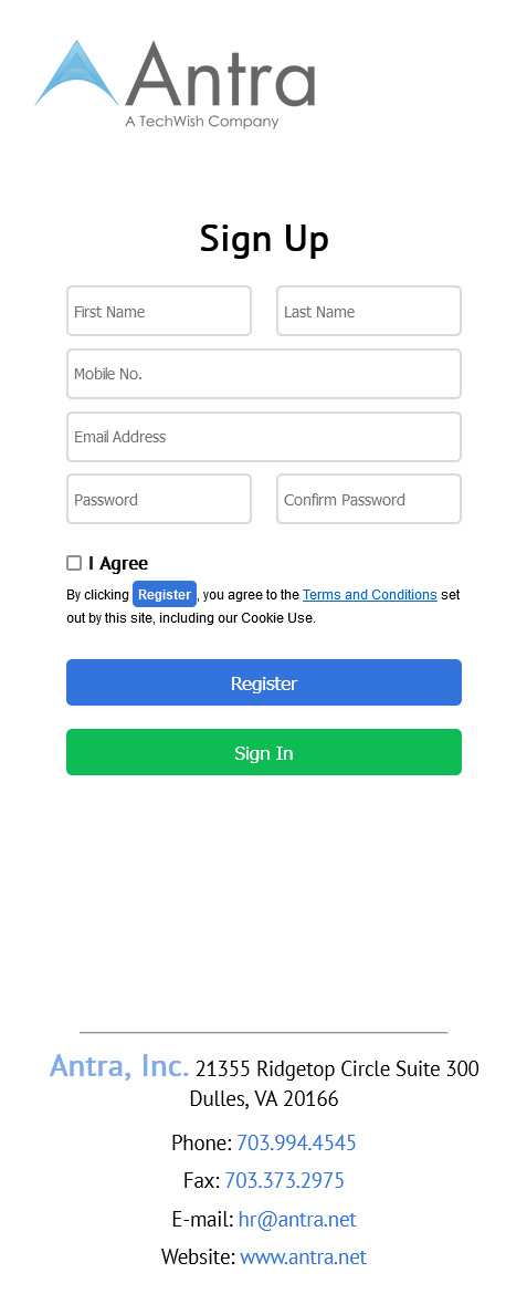 GitHub - grdnd/signUp: Antra-SEP-Wk01-D01-Assignment