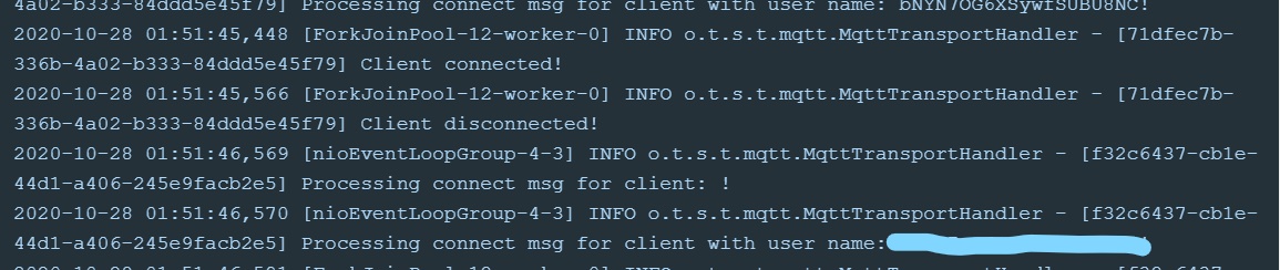[HELP] Disconnected client: , user data: None, result code: 1 · Issue #422 · thingsboard ...