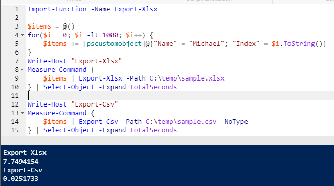 Export-Xlsx is extremely slow · Issue #990 · SitecorePowerShell/Console · GitHub