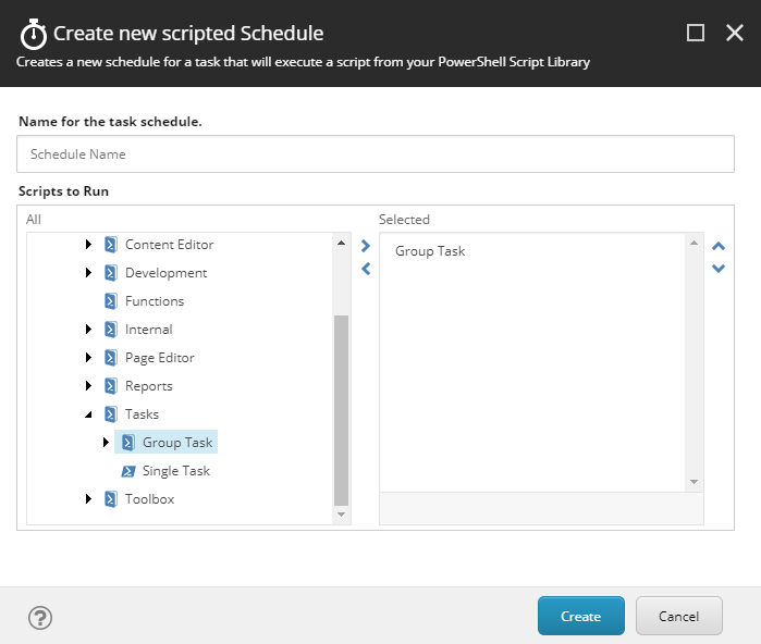 Script Task Support Selection Of A Script Library · Issue 1090 · Sitecorepowershell Console