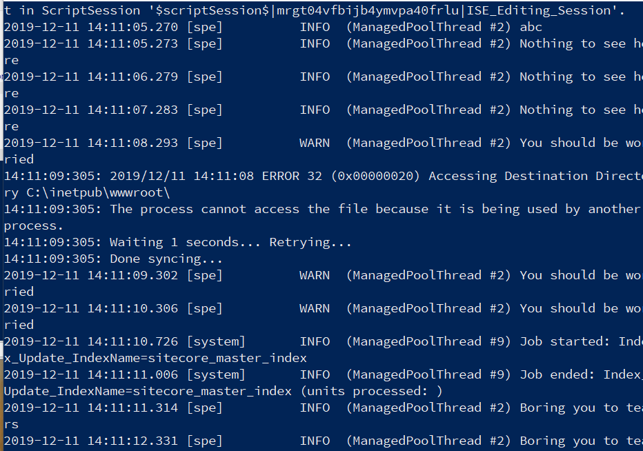Write all output to log · Issue #1155 · SitecorePowerShell/Console · GitHub