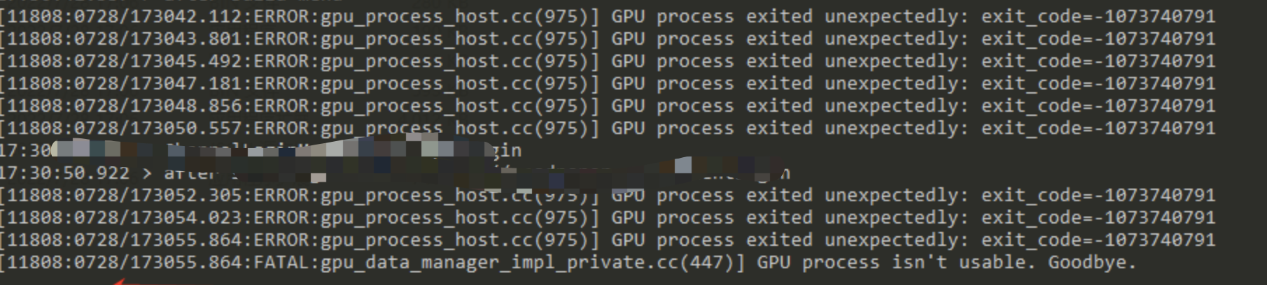 [Bug]: GPU progress exited unexpectly on electron version 18.2.0 for windows. · Issue #35113 ...