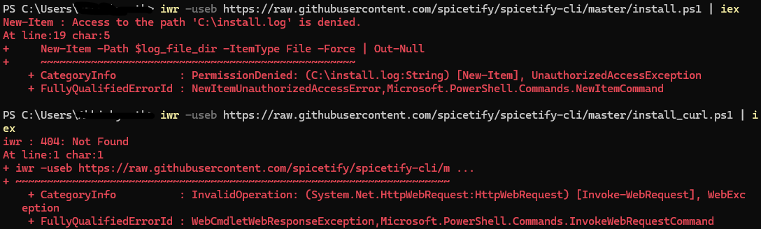 Installation Error · Issue #2096 · spicetify/cli · GitHub