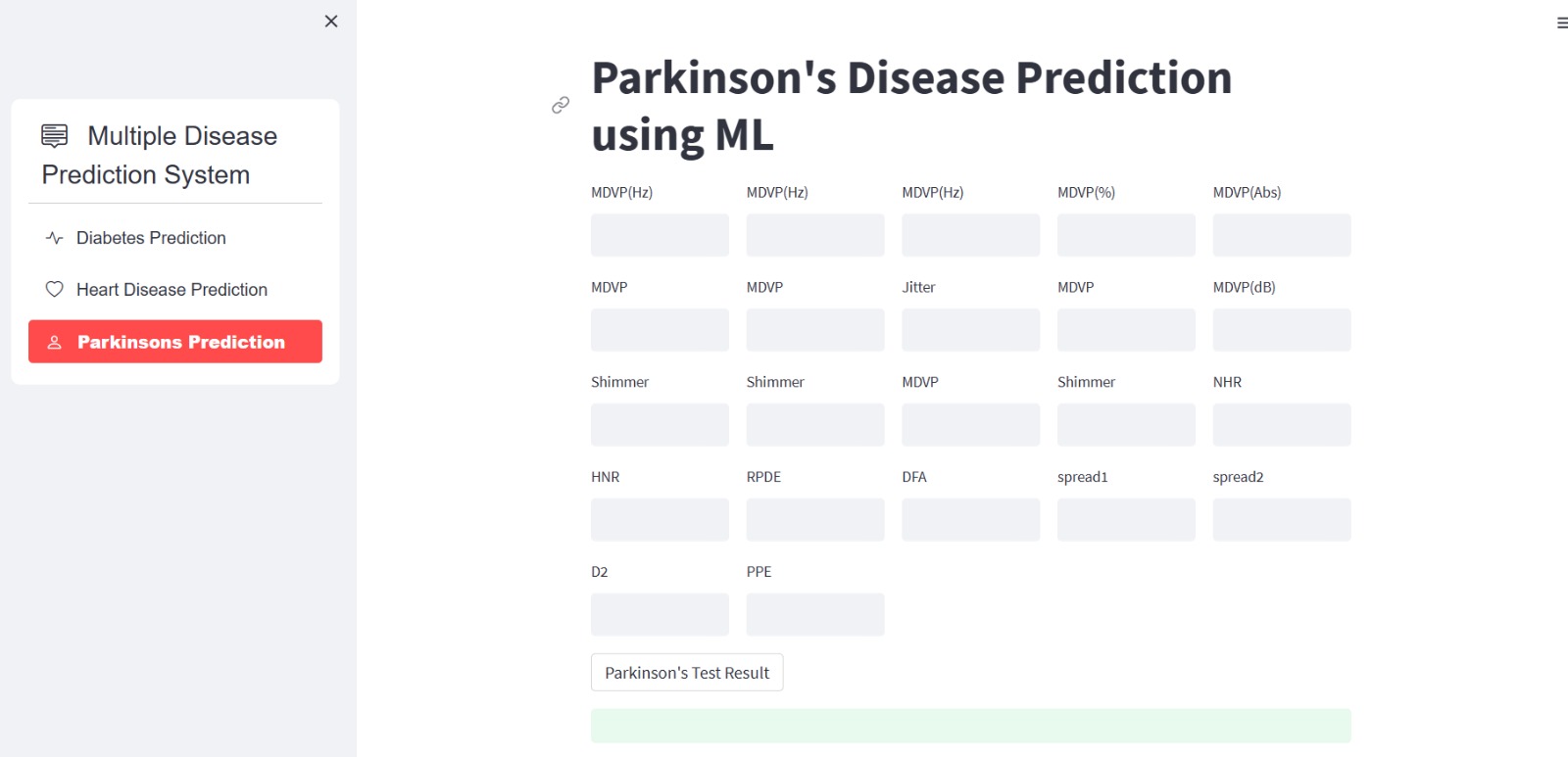 Github Samudraban Diseaseprediction