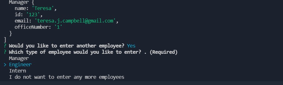 GitHub - tcampbell01/Team-Profile-Generator: This application uses node.js and inquirer to ...