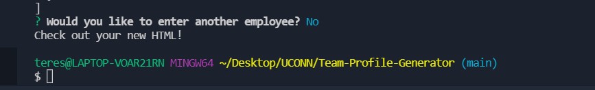 GitHub - tcampbell01/Team-Profile-Generator: This application uses node.js and inquirer to ...