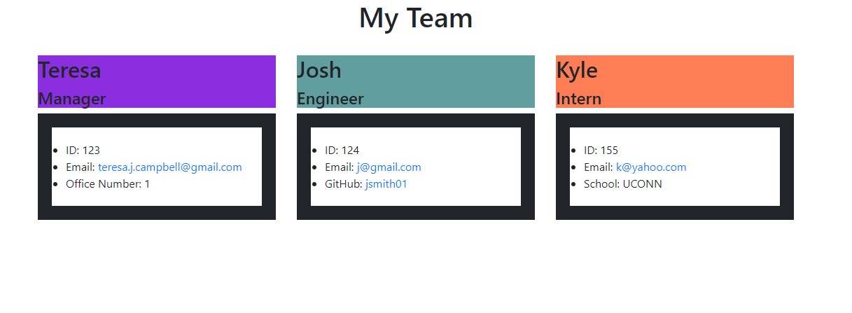 GitHub - tcampbell01/Team-Profile-Generator: This application uses node.js and inquirer to ...