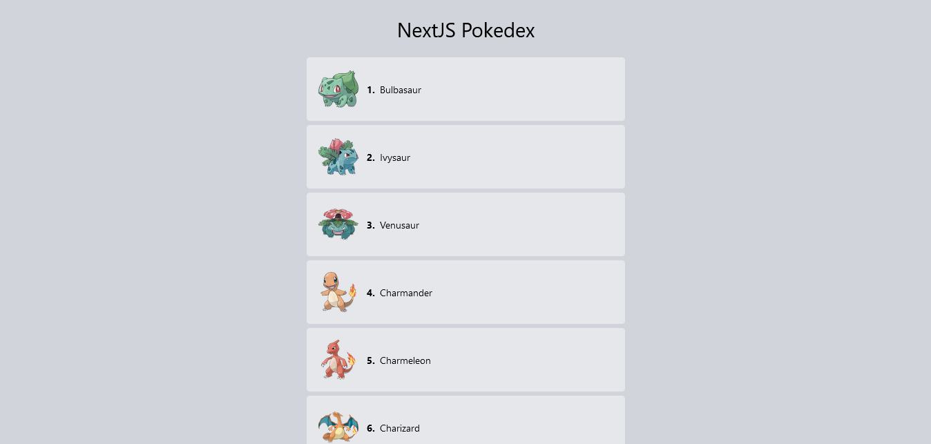 GitHub - SebastianBuritica/pokedex: Pokedex created using nextjs and tailwind