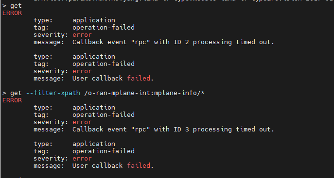 User callback failed on executing RPC · Issue #1070 · CESNET/netopeer2 · GitHub
