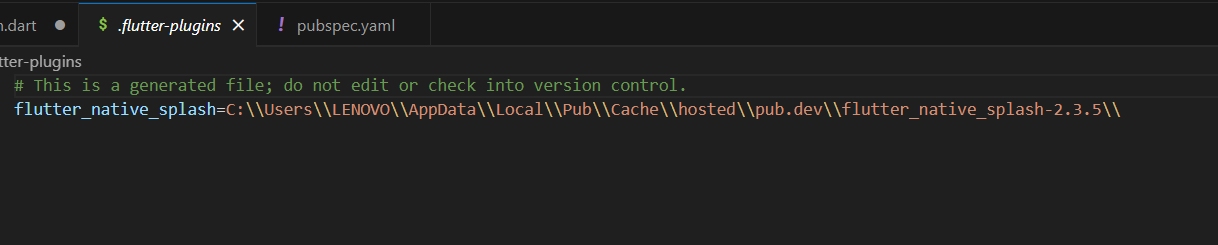 (FlutterSplashPackageError) Execution failed for task ':flutter_native_splash ...