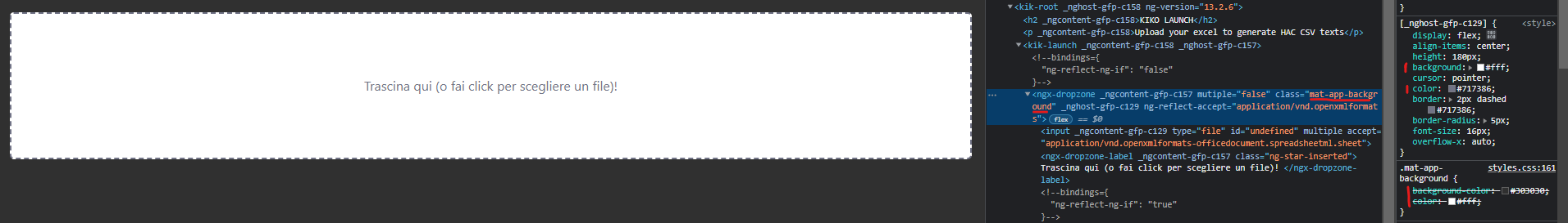 Theming issue within Material · Issue #157 · peterfreeman/ngx-dropzone · GitHub