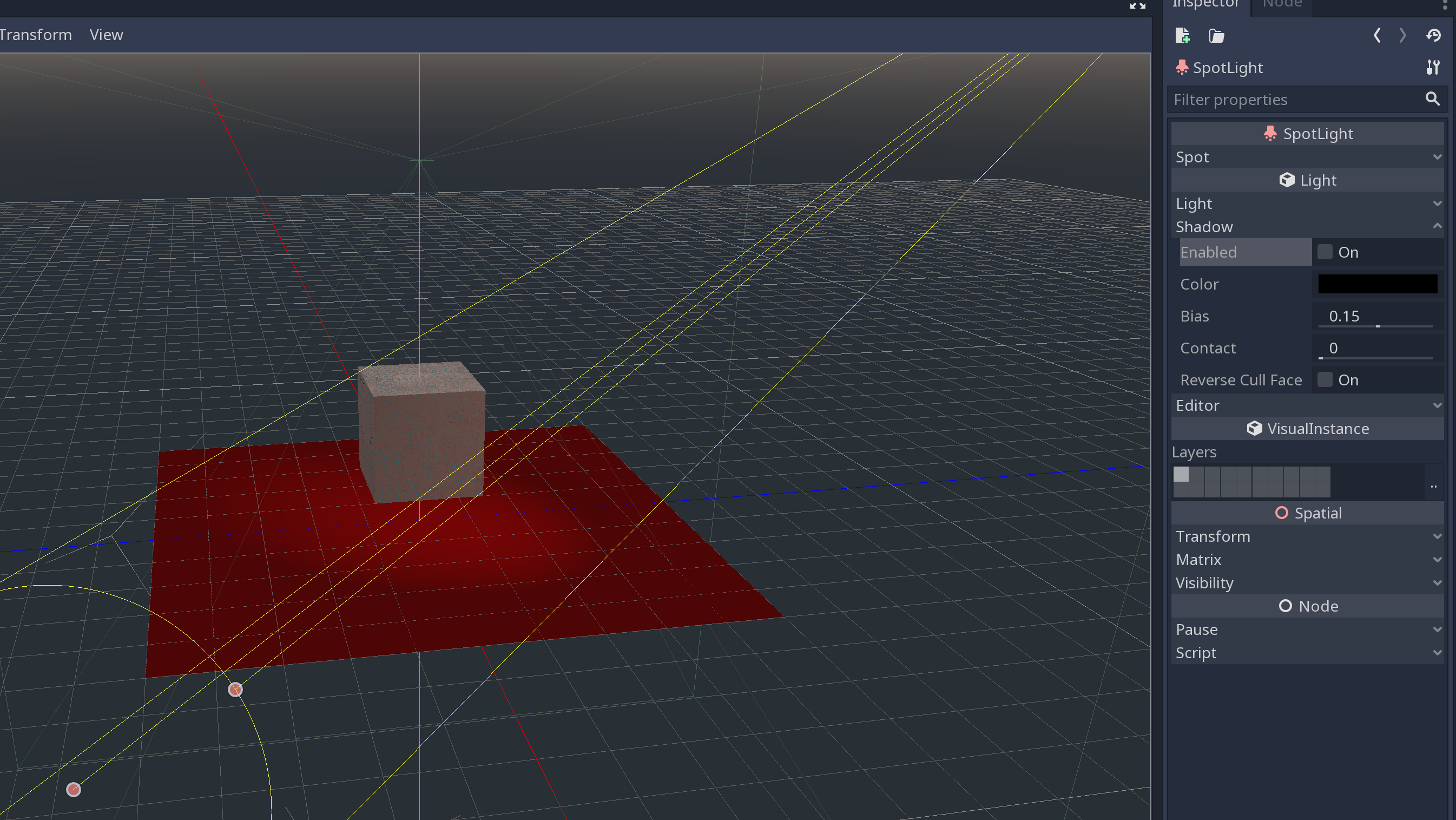 Incorrect Rendering Of Spotlight Shadows On Gles2 · Issue 23268 · Godotengine Godot · Github