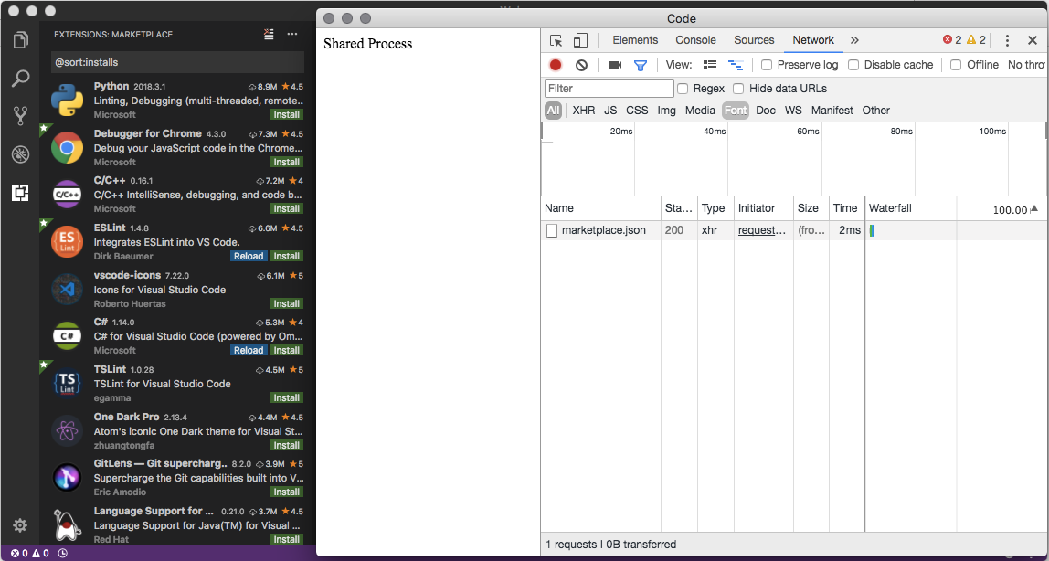 Can't see installed extensiones · Issue #47200 · microsoft/vscode · GitHub