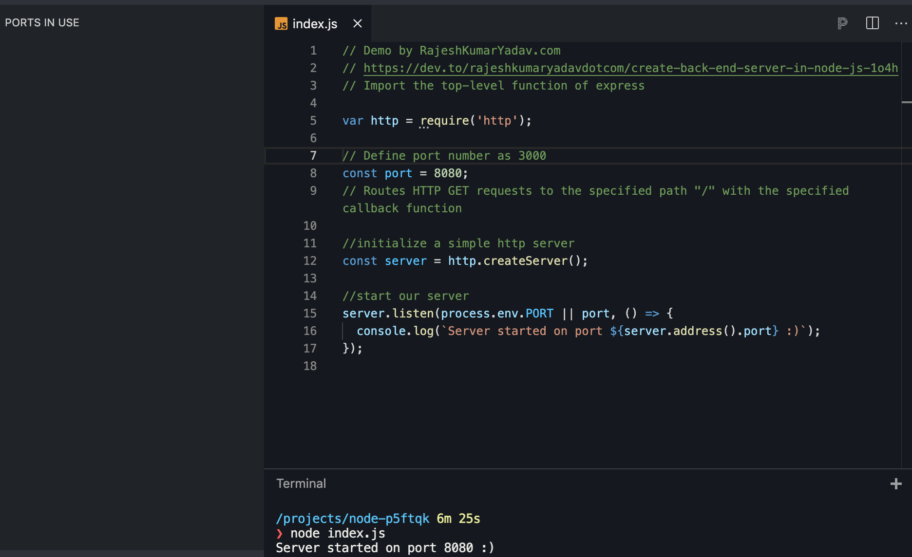 Port not opening with simple http server · Issue #114 · stackblitz/webcontainer-core · GitHub