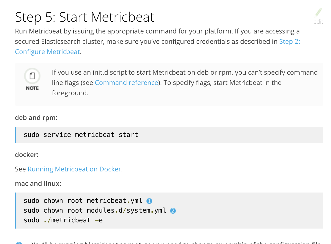 Metricbeat Add Data tutorials for MacOS miss the 'chown' step · Issue ...