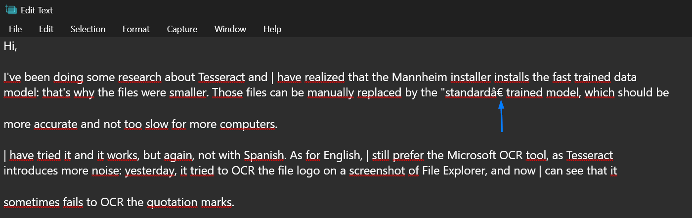 Tesseract · Issue 288 · Thejoefin Text Grab · Github