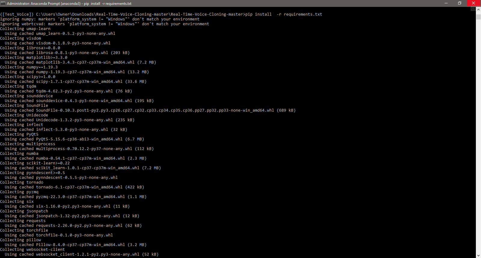 Two errors Importerror and ignoring 2 things · Issue #880 · CorentinJ ...