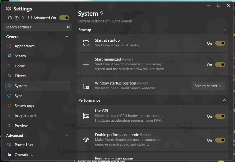 Hidden on Startup · Issue #347 · adirh3/Fluent-Search · GitHub