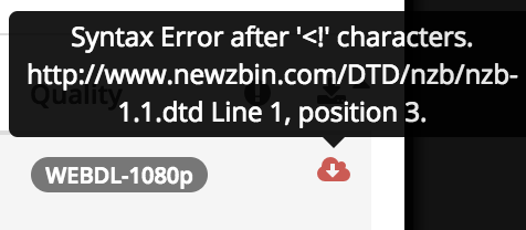 System.Xml.XmlException: Syntax Error after