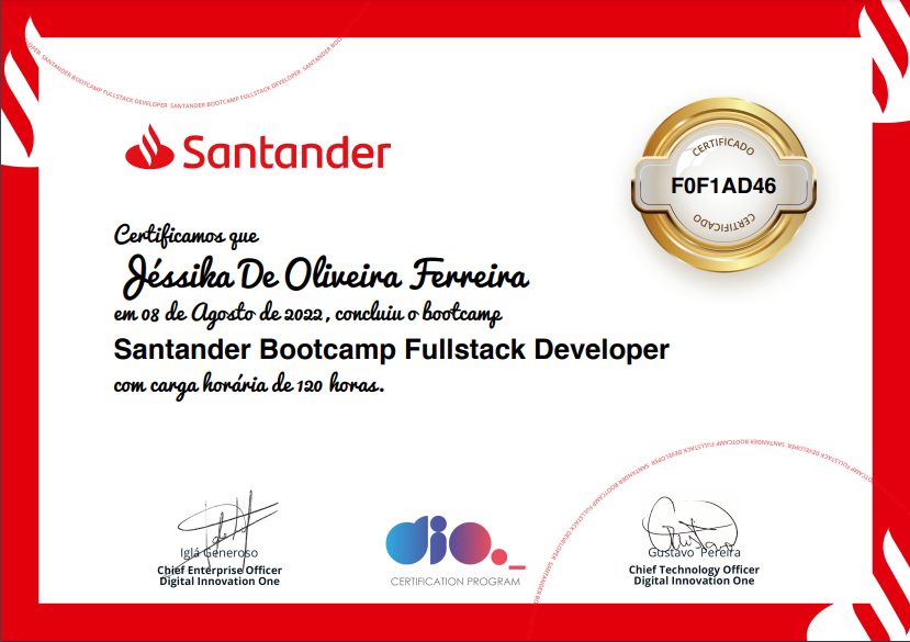 Github Jessikaraw Santander Bootcamp Fullstack Developer Santander
