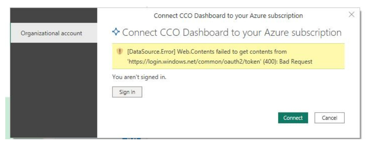 CCO Dashboard Error · Issue #308 · Azure/CCOInsights · GitHub