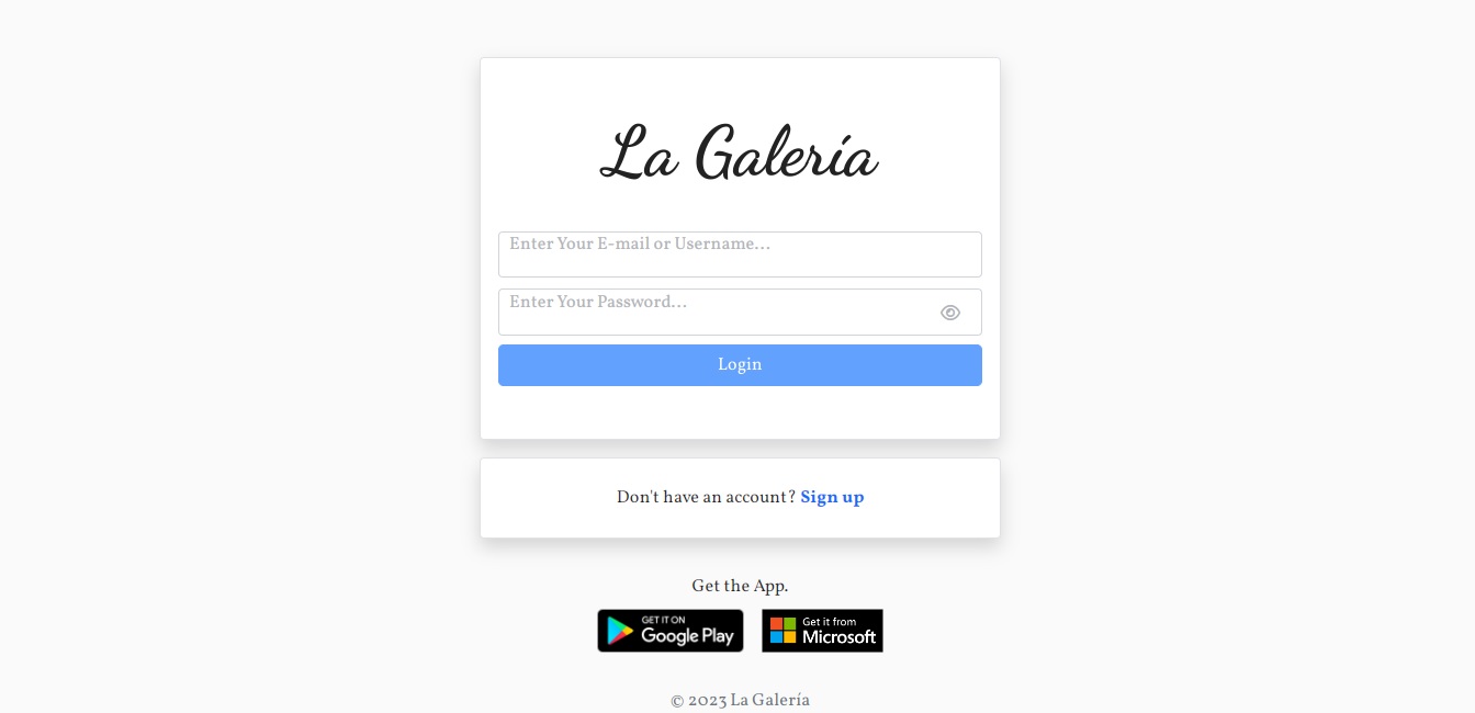 GitHub - raniamhelmy/LaGaleriaApp: La Galería, Bringing you closer to the people and things you ...